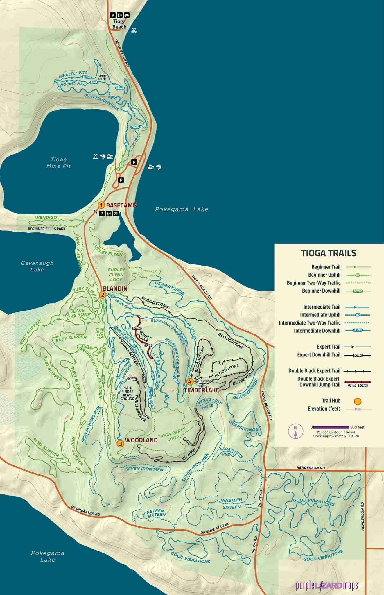 Tioga Trail Maps and Conditions - Tioga Recreation Area